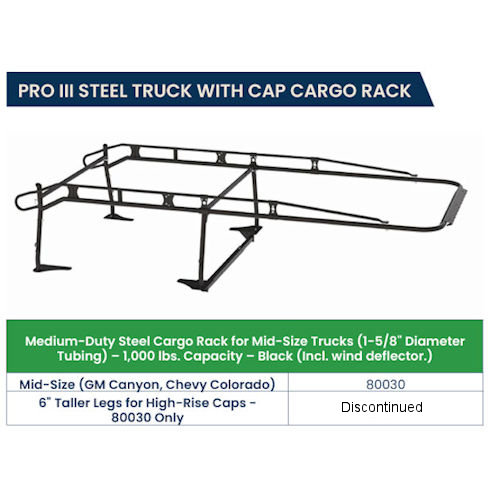 Holman Kargo Master Pro III Truck Rack for Mid-Size Trucks